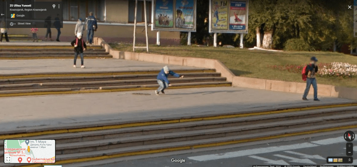 Falling – StreetViewFails – The Funny Street View Google Maps Fails