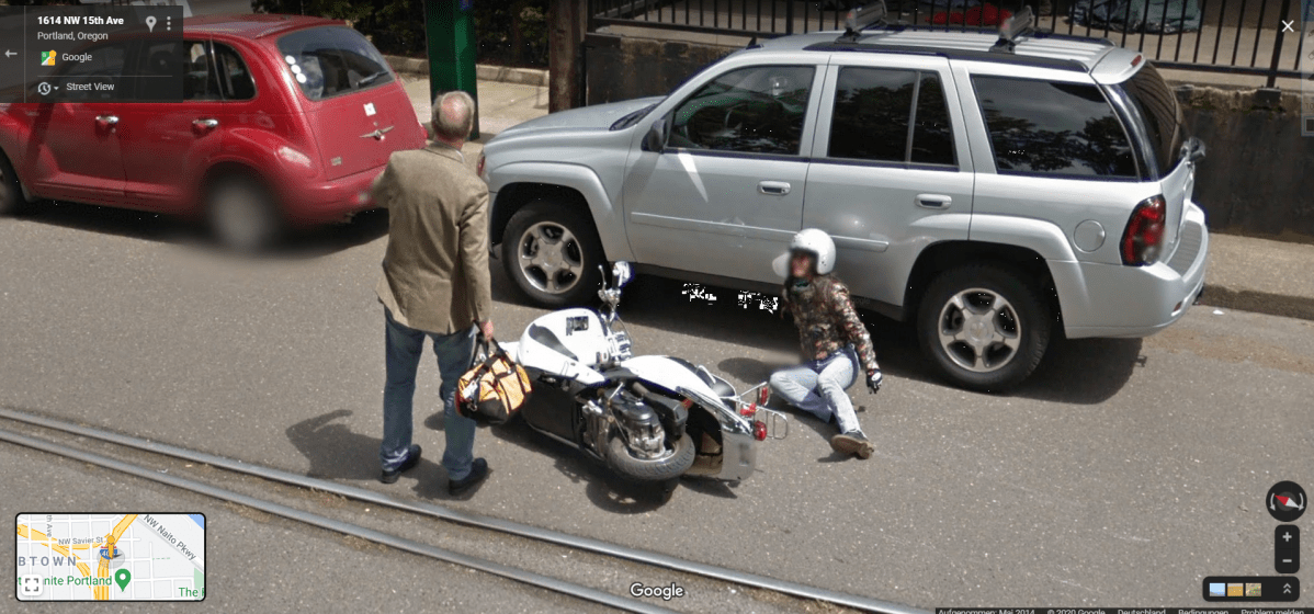 Motorcycle fail – StreetViewFails – The Funny Street View Google Maps Fails