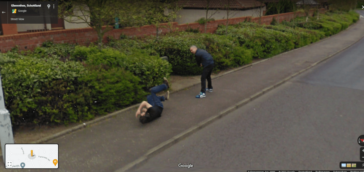 Are they fighting or did he just fall? – StreetViewFails – The Funny ...